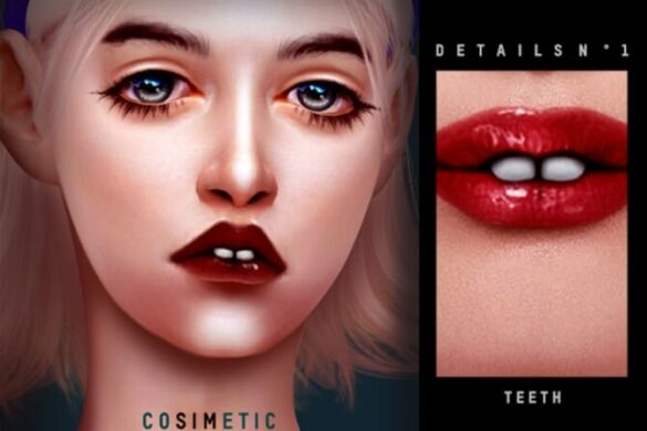 Sims 4 DEFAULT AND NON-DEFAULT ALPHA TEETH at Magic-bot - CC The Sims