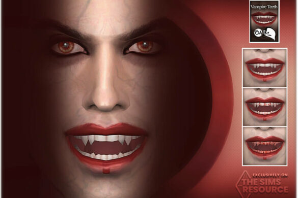 Sims 4 DEFAULT AND NON-DEFAULT ALPHA TEETH at Magic-bot - CC The Sims