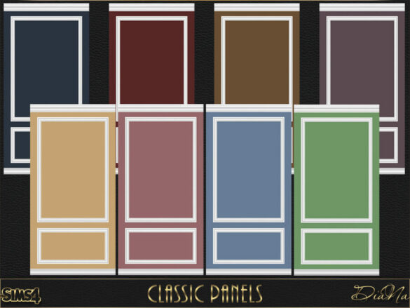 The Sims 4 CLASSIC PANELS at DiaNa Sims 4 - CC The Sims