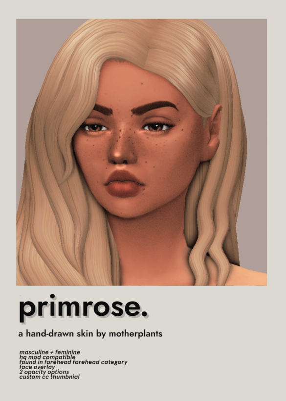 The Sims 4 primrose skin overlay - CC The Sims