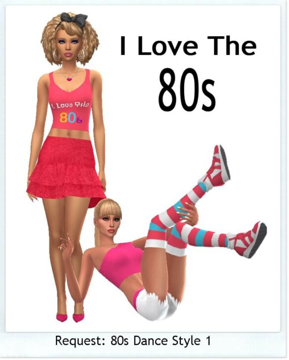 The Sims 4 80s Dance Style 1 at Sims4Sue - CC The Sims