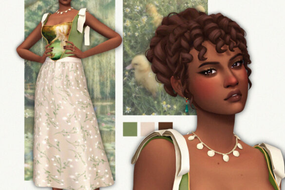 The Sims 4 plus size party lookbook - CC The Sims
