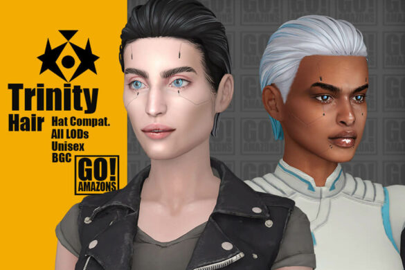 The Sims 4 alligator blood hairstyle - Custom Content The Sims