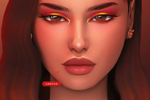 THE GLOW a little glowy set of makeup - CC The Sims