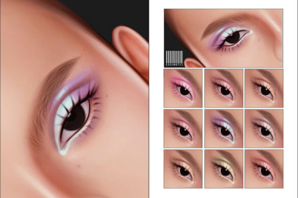 THE GLOW a little glowy set of makeup - CC The Sims