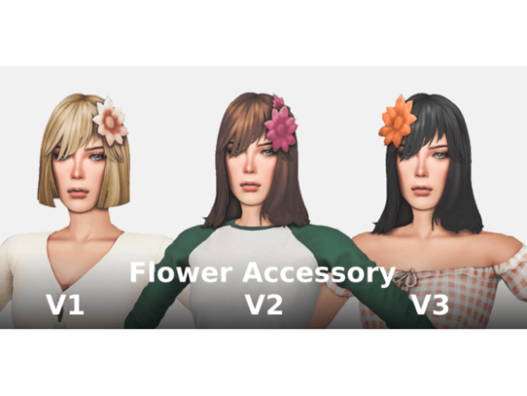 Felicity Hair (Maxis Match Version) - CC The Sims