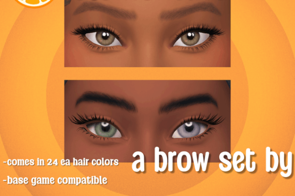 GPME-GOLD Eyebrows Default Replacement - CC The Sims