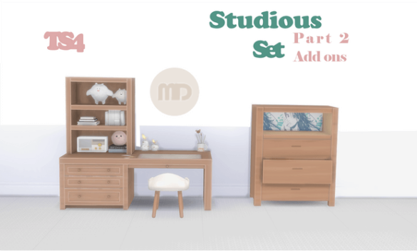 STUDIOUS SET PART 2 - CC The Sims