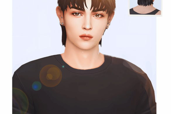 The Sims 4 alligator blood hairstyle - CC The Sims