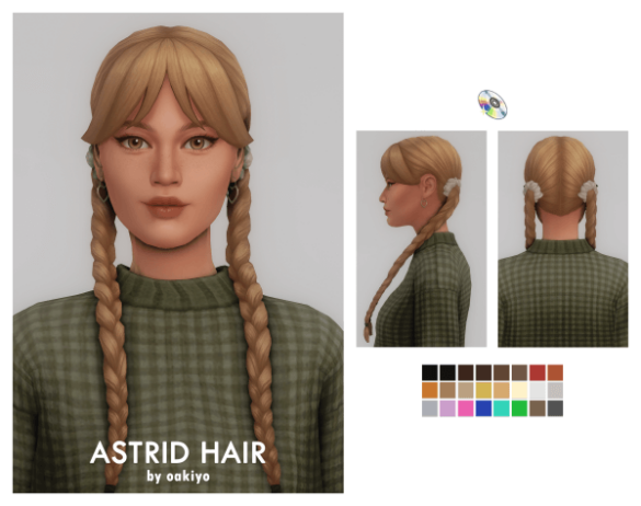 Astrid Hair - CC The Sims