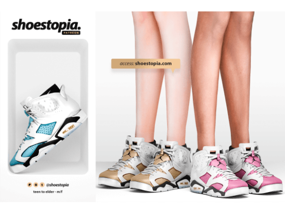 air jordan sneakers (adult) - CC The Sims