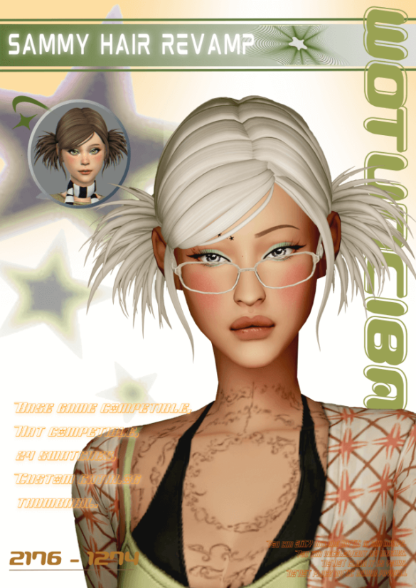Sammy Hair Revamp - CC The Sims