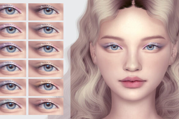 THE GLOW a little glowy set of makeup - CC The Sims