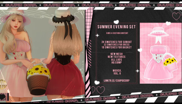 Frill knit Outfit SET - CC The Sims