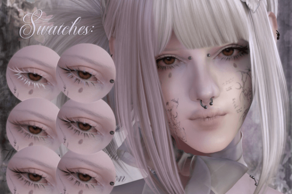 BADDDIESIMS 3D UP MINK LASHES PACK2 - CC The Sims