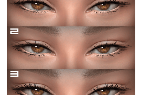 Maxis Match 2D Eyelashes N48 - CC The Sims