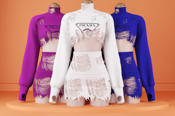 Feather Mini Dress Set - CC The Sims