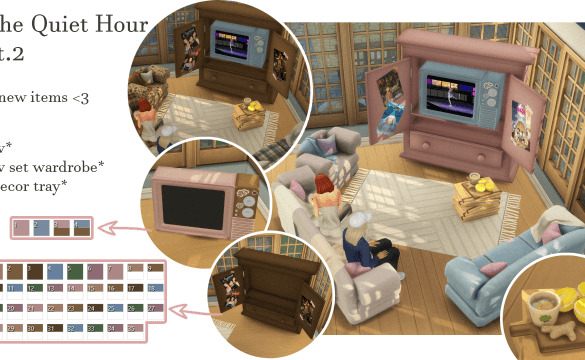 INTARSIA - Compartment Coach Set - CC The Sims