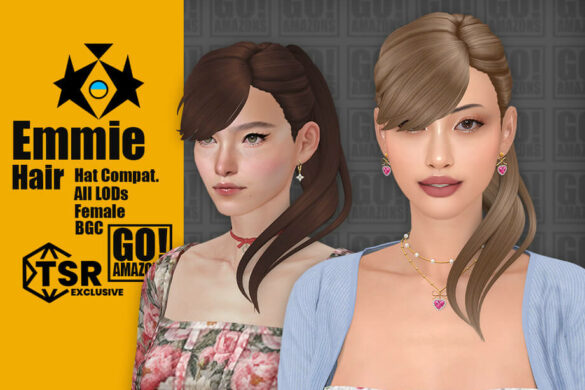Velouria Hairstyle (4 Versions) by simstrouble - CC The Sims
