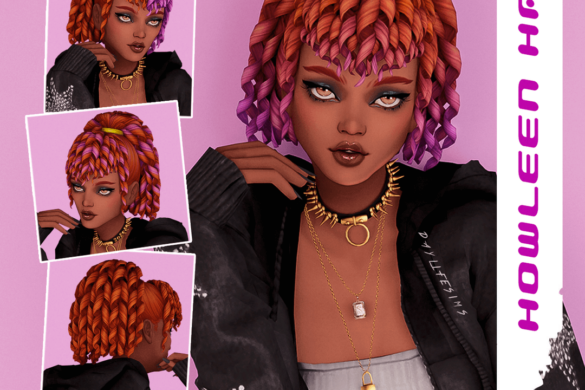 Mia Hair Universal Overlay - CC The Sims