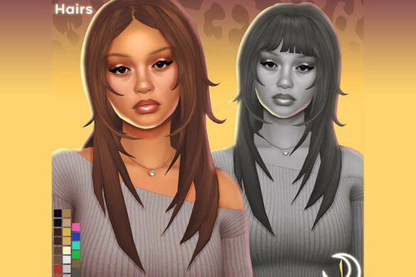 brandy hair - CC The Sims