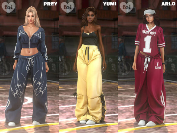 FOI - Yumi Top (Add On) - CC The Sims