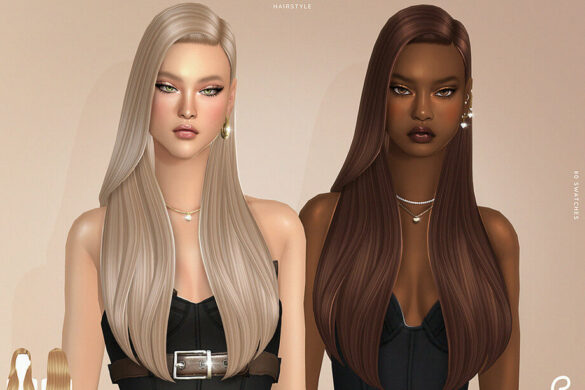 Velouria Hairstyle (4 Versions) by simstrouble - CC The Sims