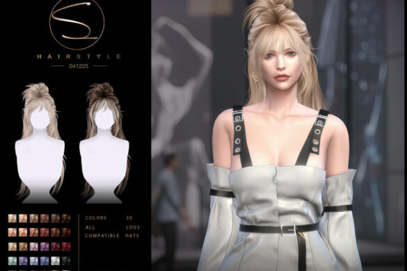 Valentina Female Hair - CC The Sims